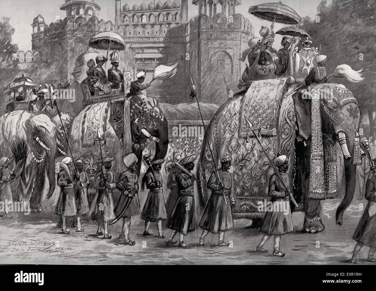 1890s UK India The British Empire Last Days Raj Magazine Advert Stock ...