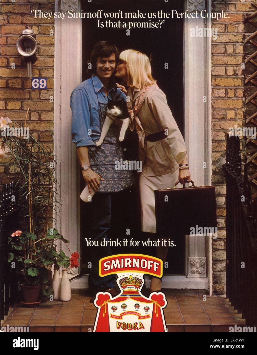1970s advert smirnoff hi-res stock photography and images - Alamy
