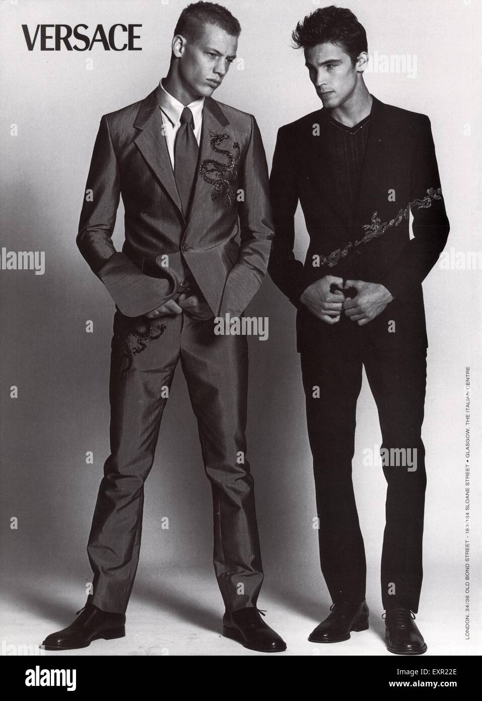 1990s Uk Versace Magazine Advert High Resolution Stock Photography and ...