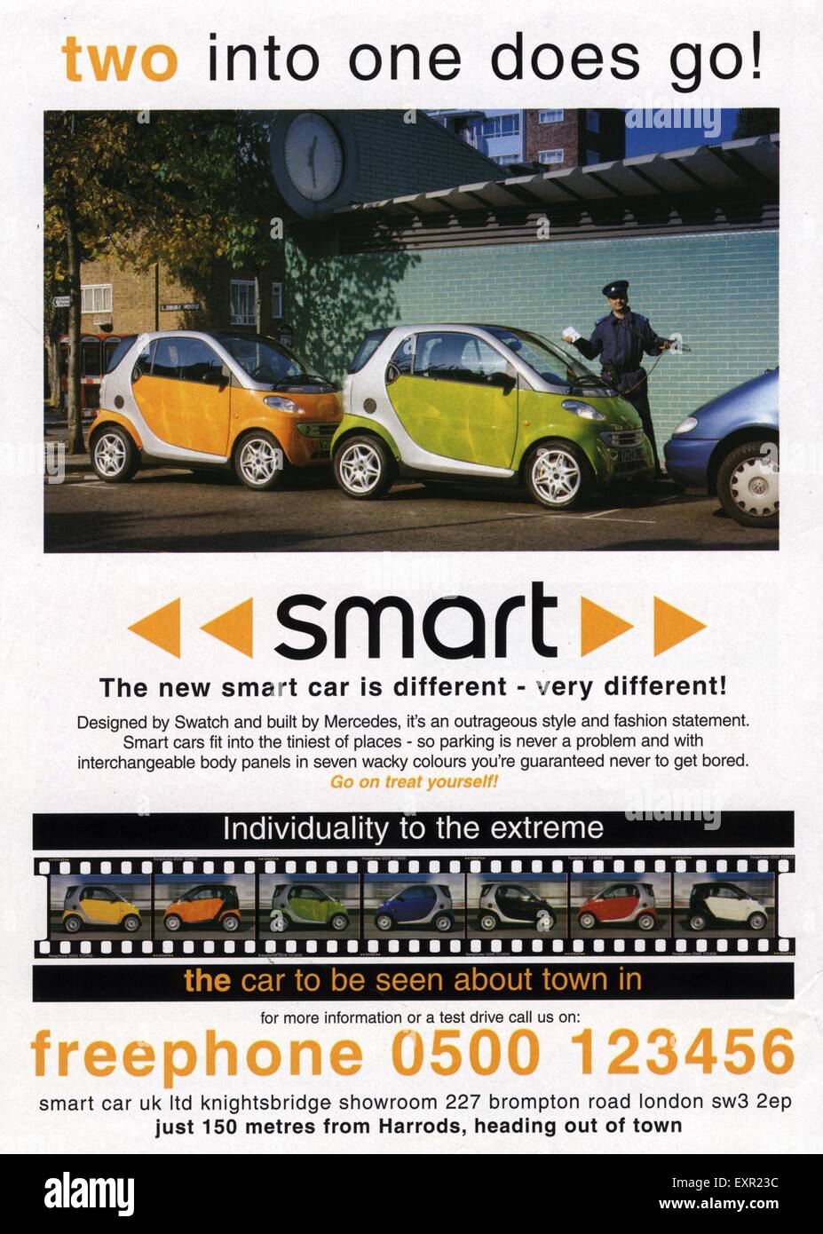 2000s UK Smart Cars Magazine Advert Stock Photo - Alamy