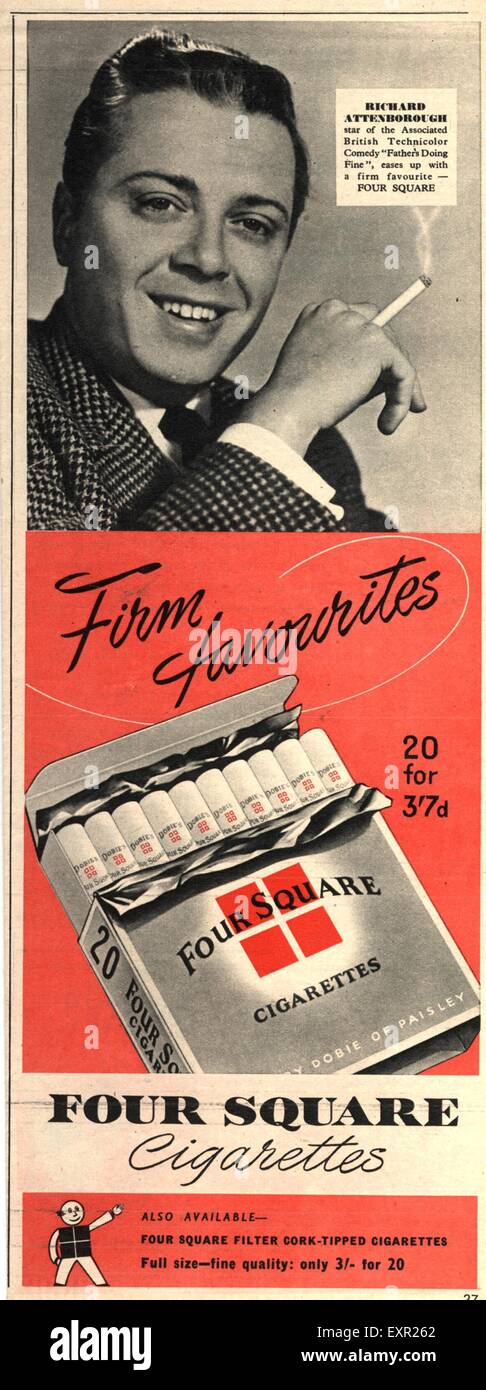 Four square tobacco hi-res stock photography and images - Alamy