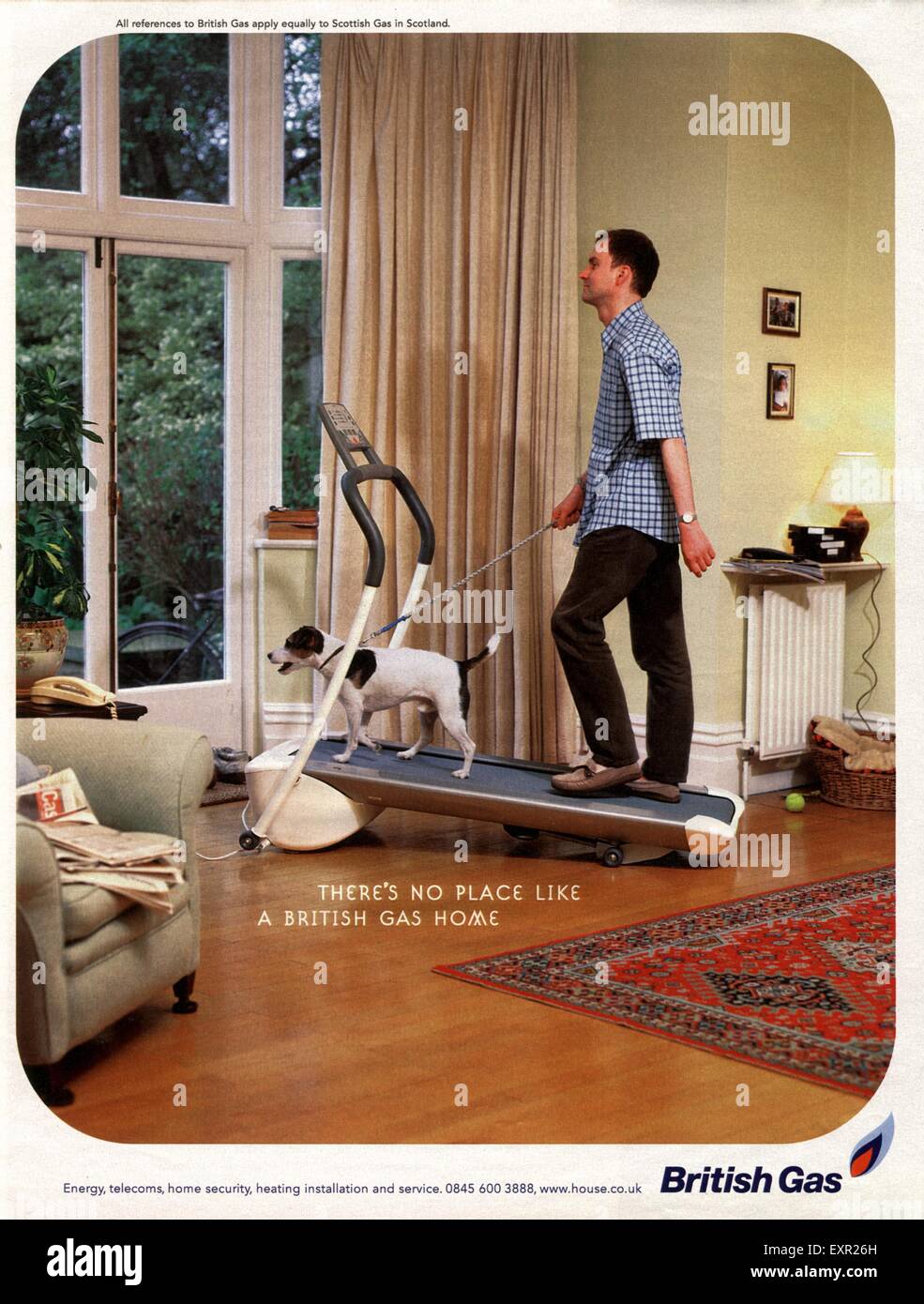 2000s UK British Gas Magazine Advert Stock Photo - Alamy