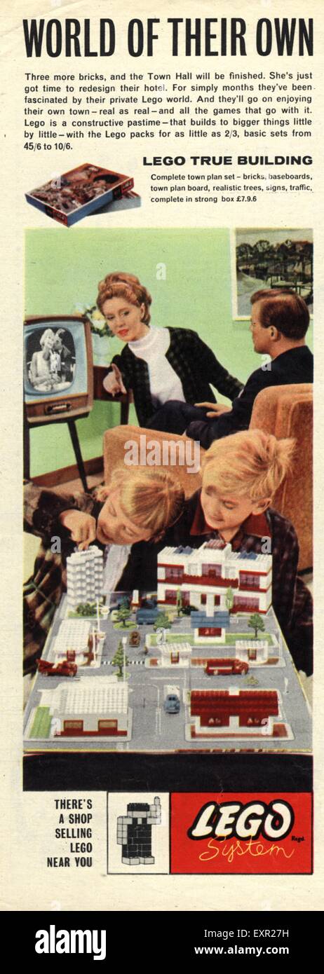 1960s UK Lego Magazine Advert Stock Photo - Alamy