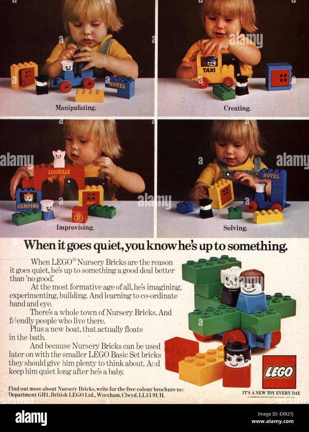 1980s UK Lego Magazine Advert Stock Photo - Alamy