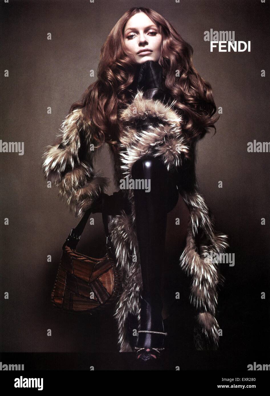 2000s UK Fendi Magazine Advert Stock Photo - Alamy