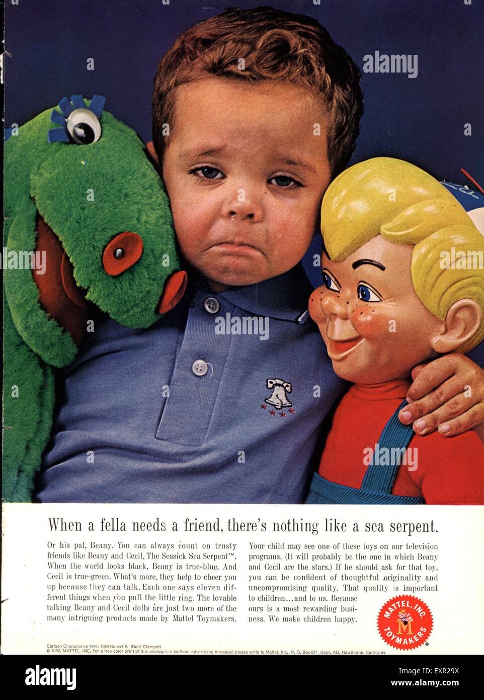 1960s USA Mattel Magazine Advert Stock Photo - Alamy