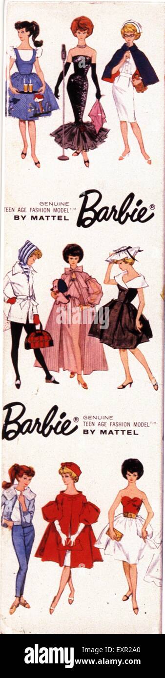 1960s USA Mattel Barbie Doll Magazine Advert Stock Photo - Alamy