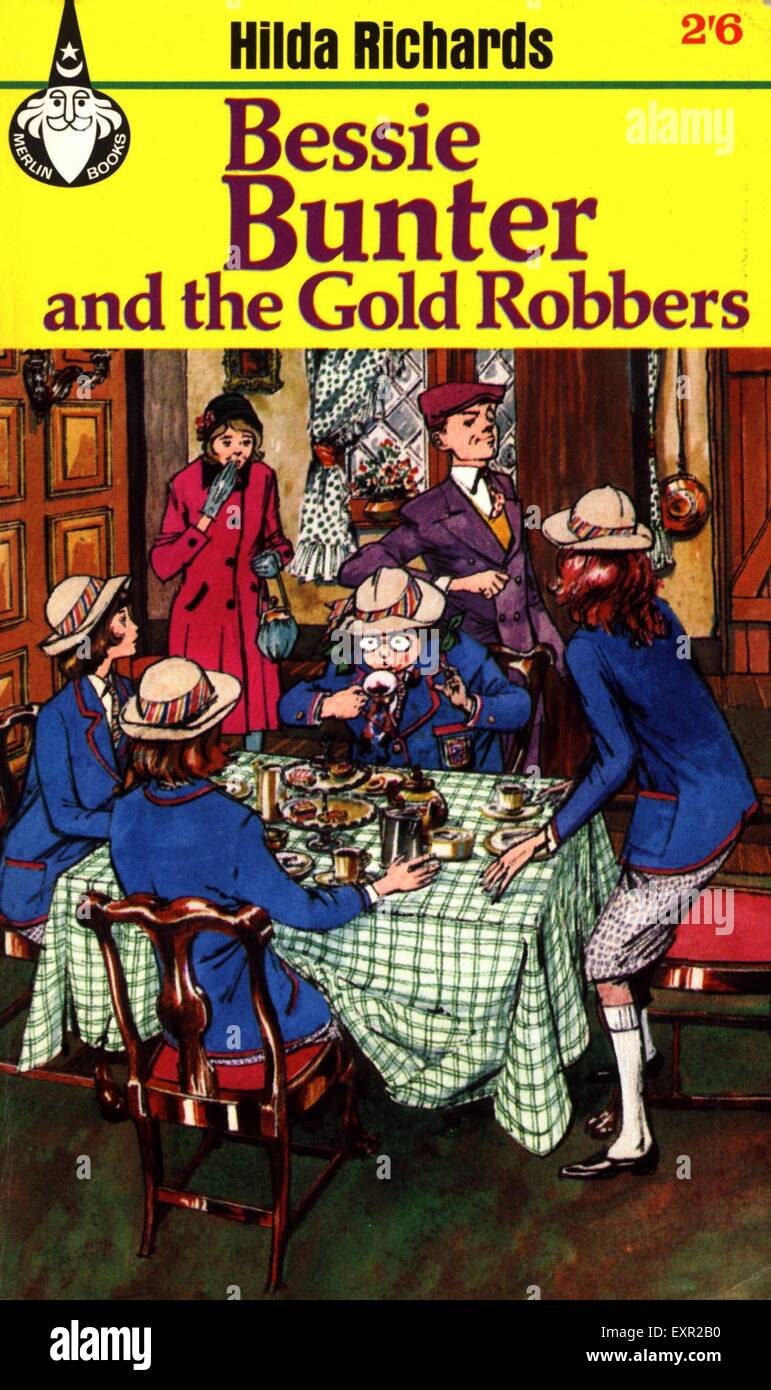 1960s UK Bessie Bunter and The Gold Robbers Book Cover Stock Photo - Alamy