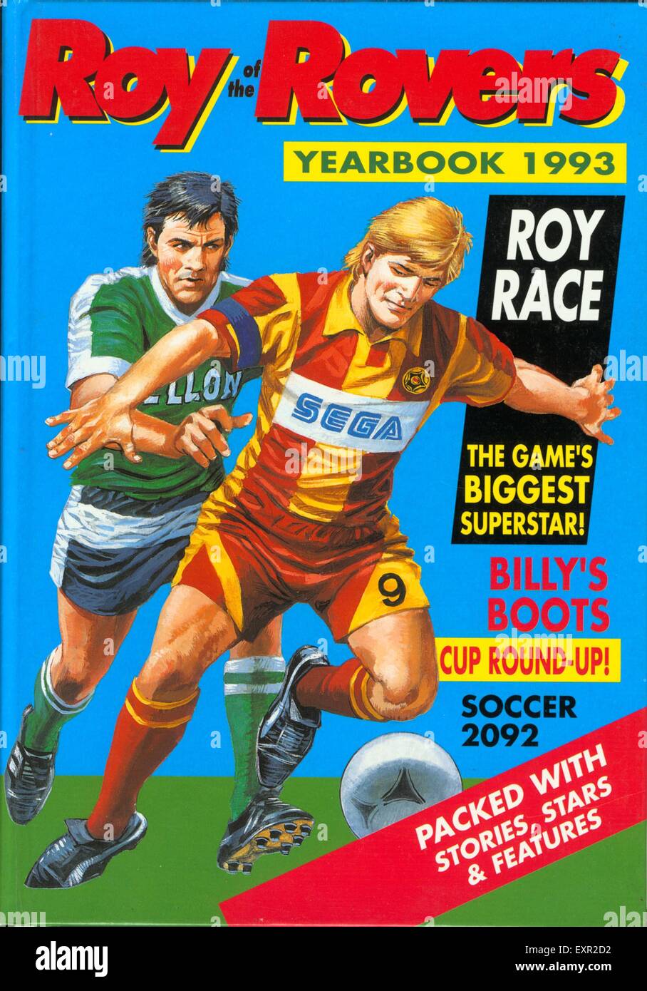 1990s UK Roy Of The Rovers Comic/ Annual Cover Stock Photo - Alamy
