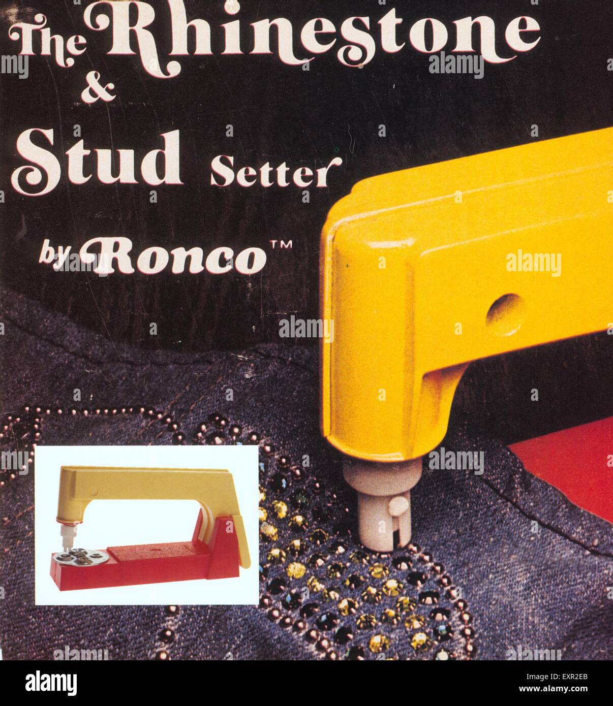 1970s UK Ronco Magazine Advert Stock Photo - Alamy