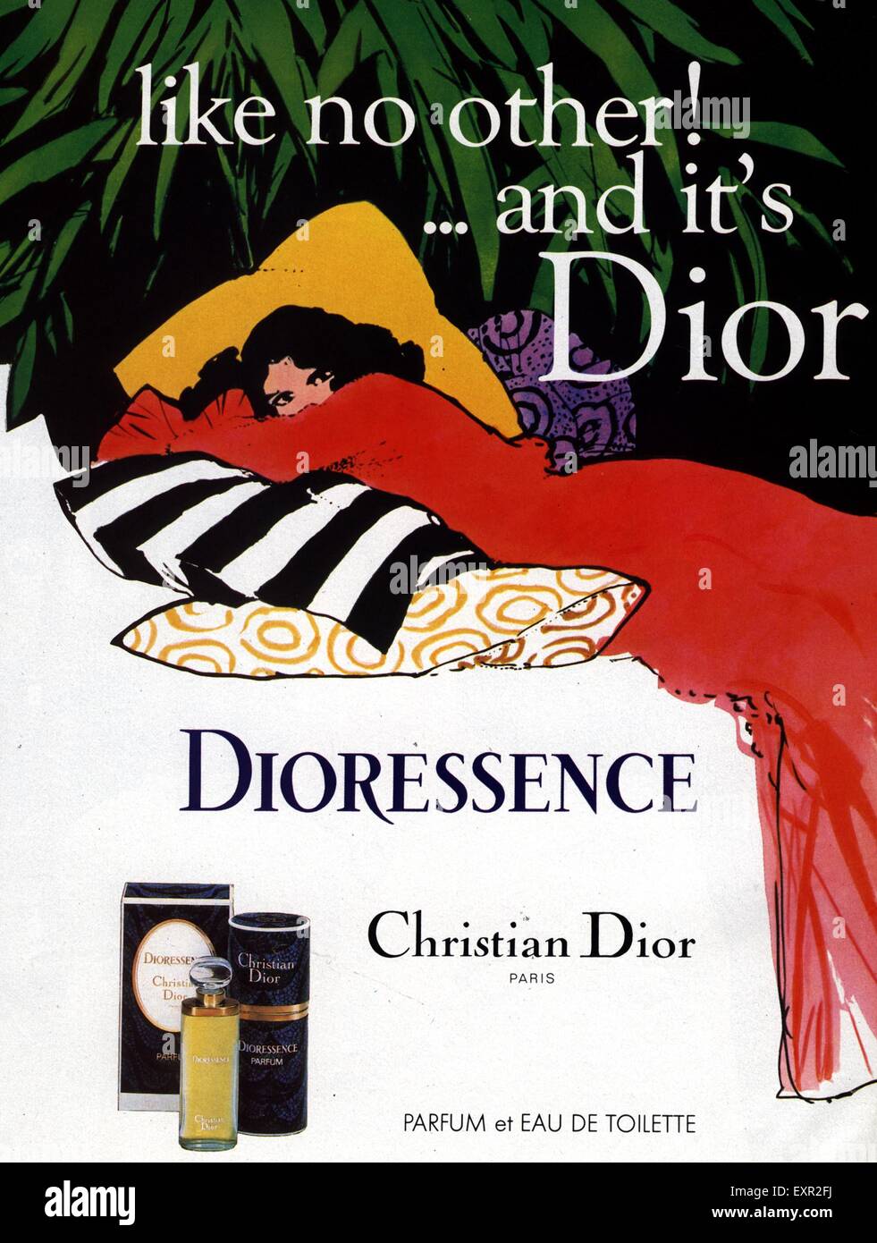 1980s UK Christian Dior Magazine Advert Stock Photo - Alamy