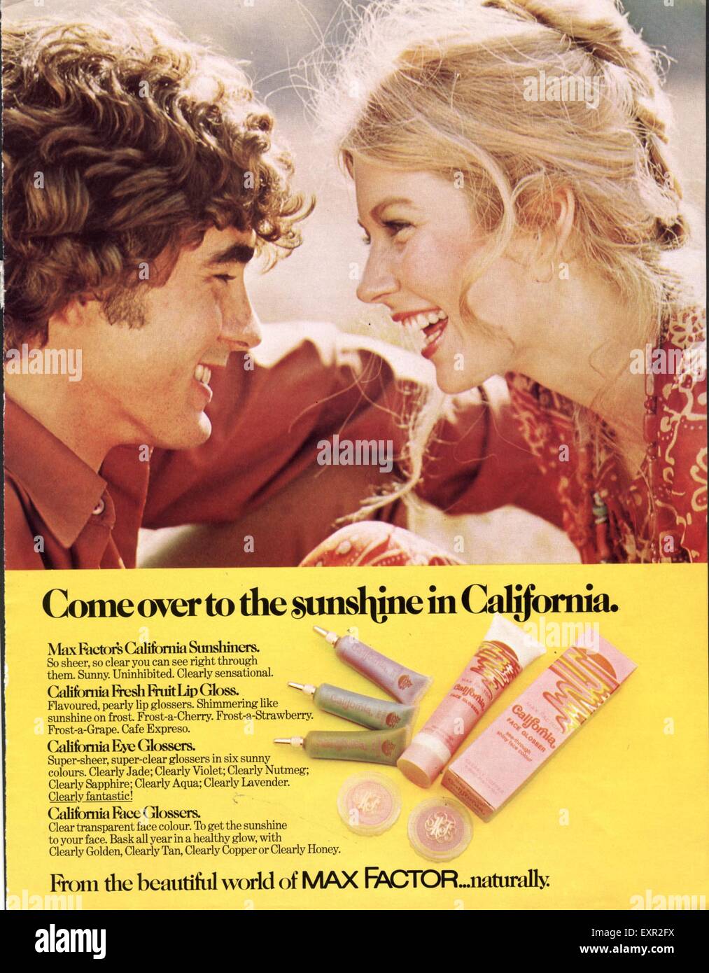 1970s uk max factor magazine hi-res stock photography and images - Alamy