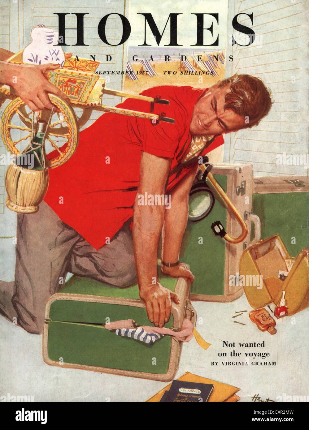 1950s UK Homes and Gardens Magazine Cover Stock Photo - Alamy