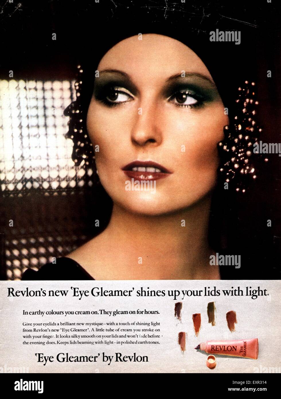 1970s UK Revlon Magazine Advert Stock Photo - Alamy