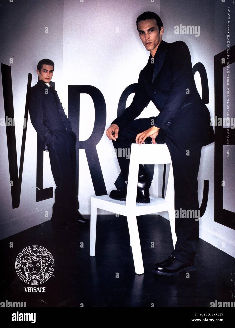 2000s UK Versace Magazine Advert Stock Photo - Alamy