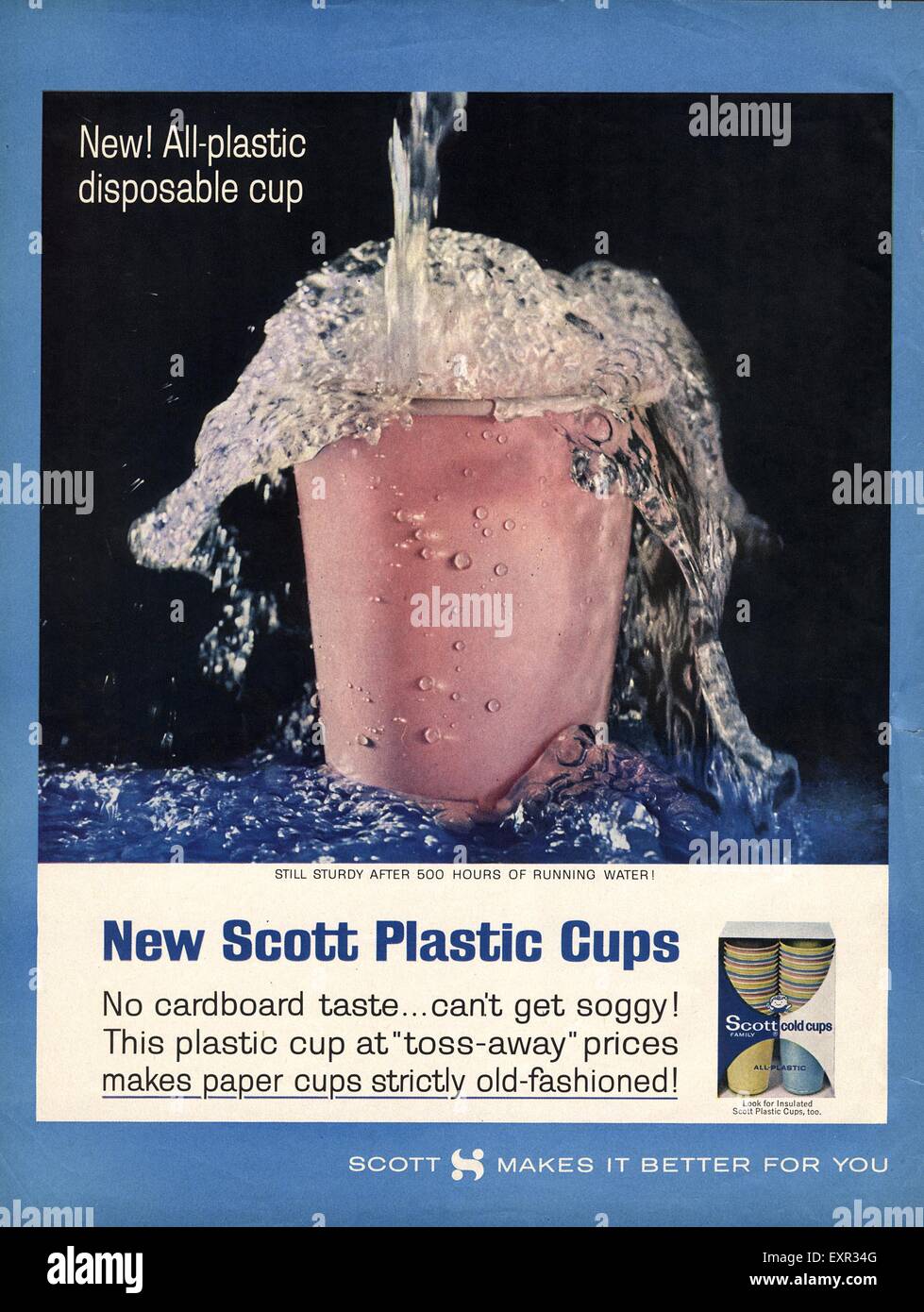 1960s USA Scott Magazine Advert Stock Photo - Alamy