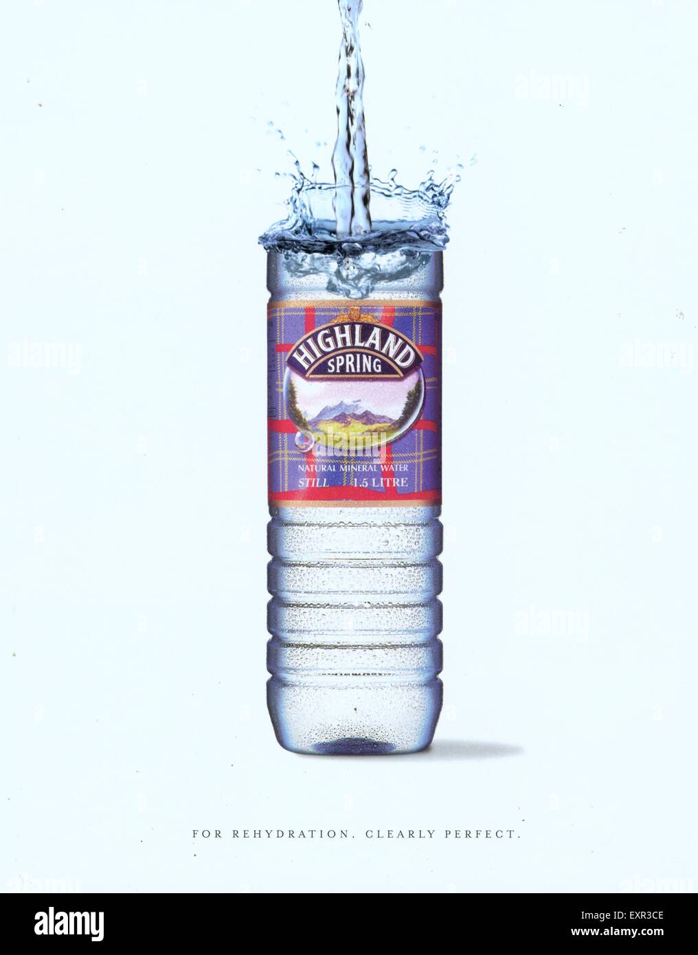 2000s UK Highland Spring Magazine Advert Stock Photo - Alamy