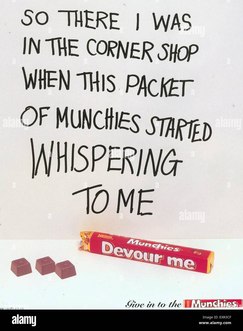 2000s UK Munchies Magazine Advert Stock Photo - Alamy