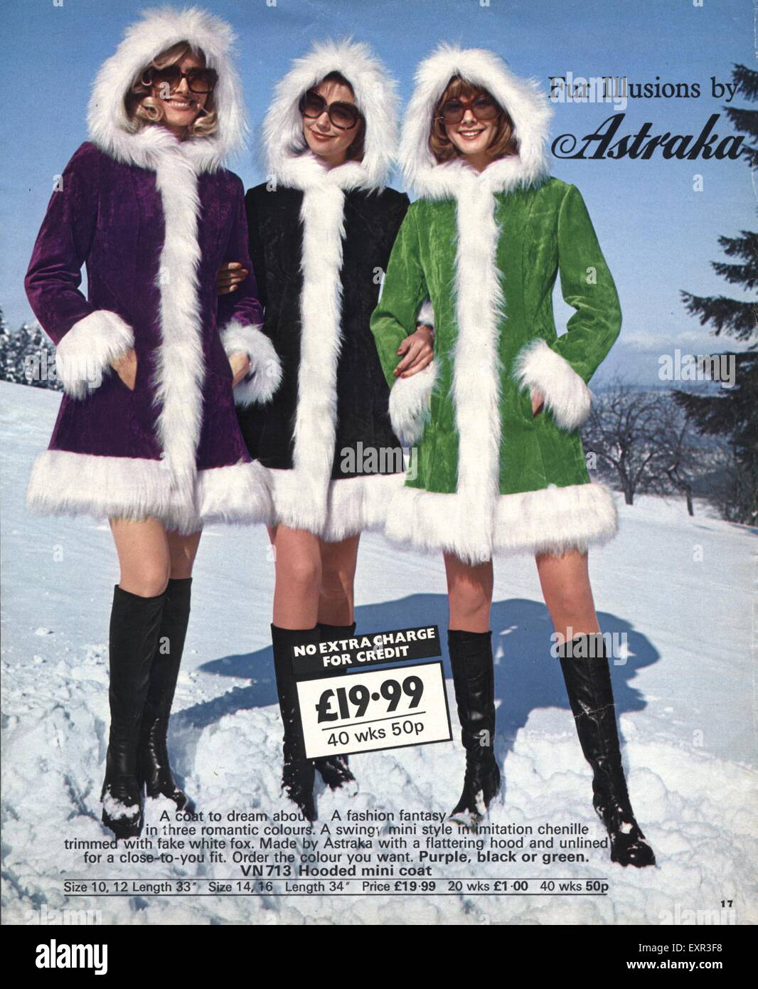 1970s UK Astraka Magazine Advert Stock Photo - Alamy