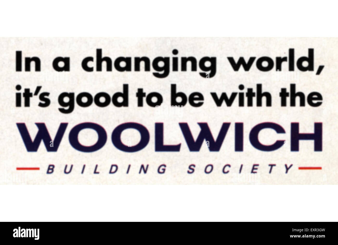 1990s UK Woolwich Magazine Advert Stock Photo - Alamy