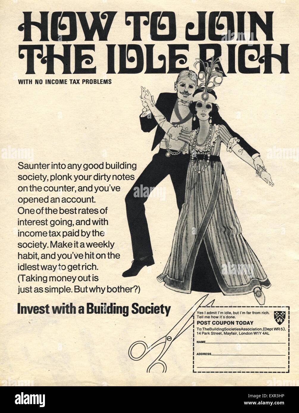 1960s UK Building Societies Magazine Advert Stock Photo - Alamy