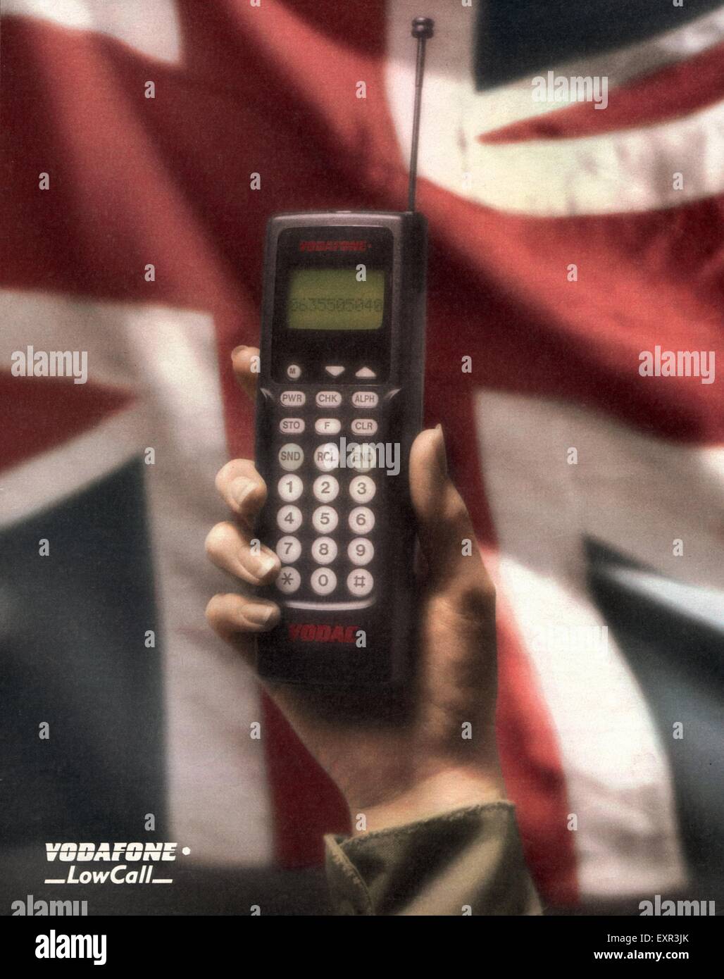 1990s UK Vodafone Magazine Advert Stock Photo - Alamy