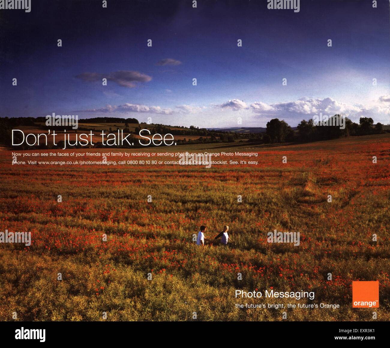 2000s UK Orange Magazine Advert Stock Photo - Alamy