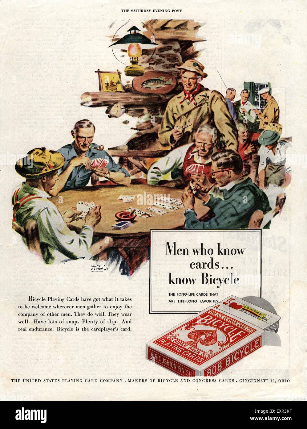 1940s USA Congress Playing Cards Magazine Advert Stock Photo - Alamy
