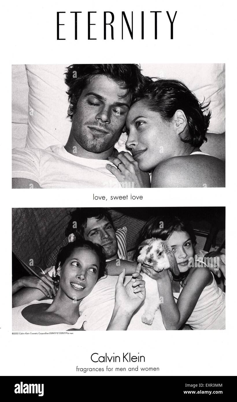 2000s UK Calvin Klein Magazine Advert Stock Photo - Alamy