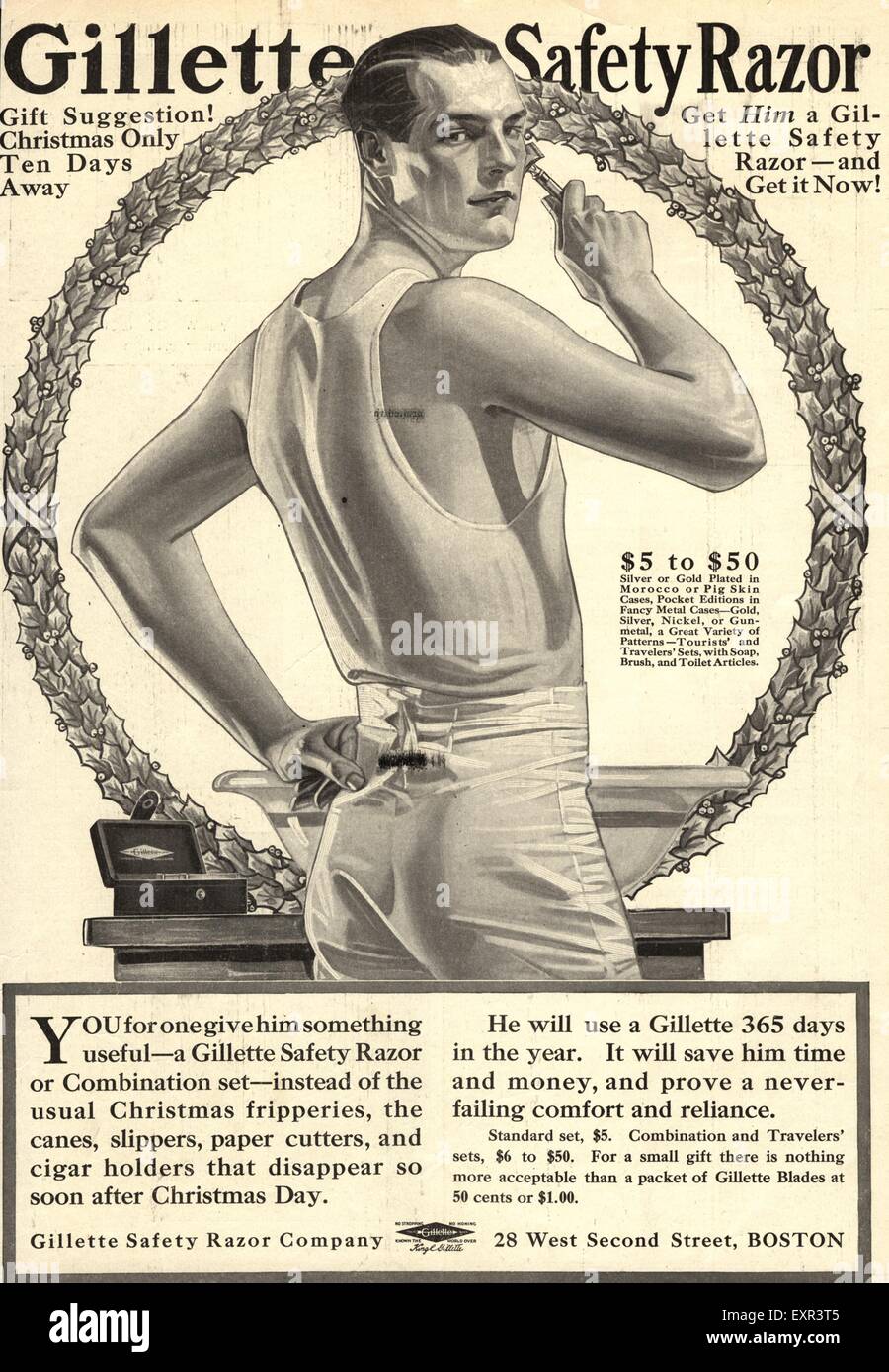 Gillette advert hi-res stock photography and images - Alamy