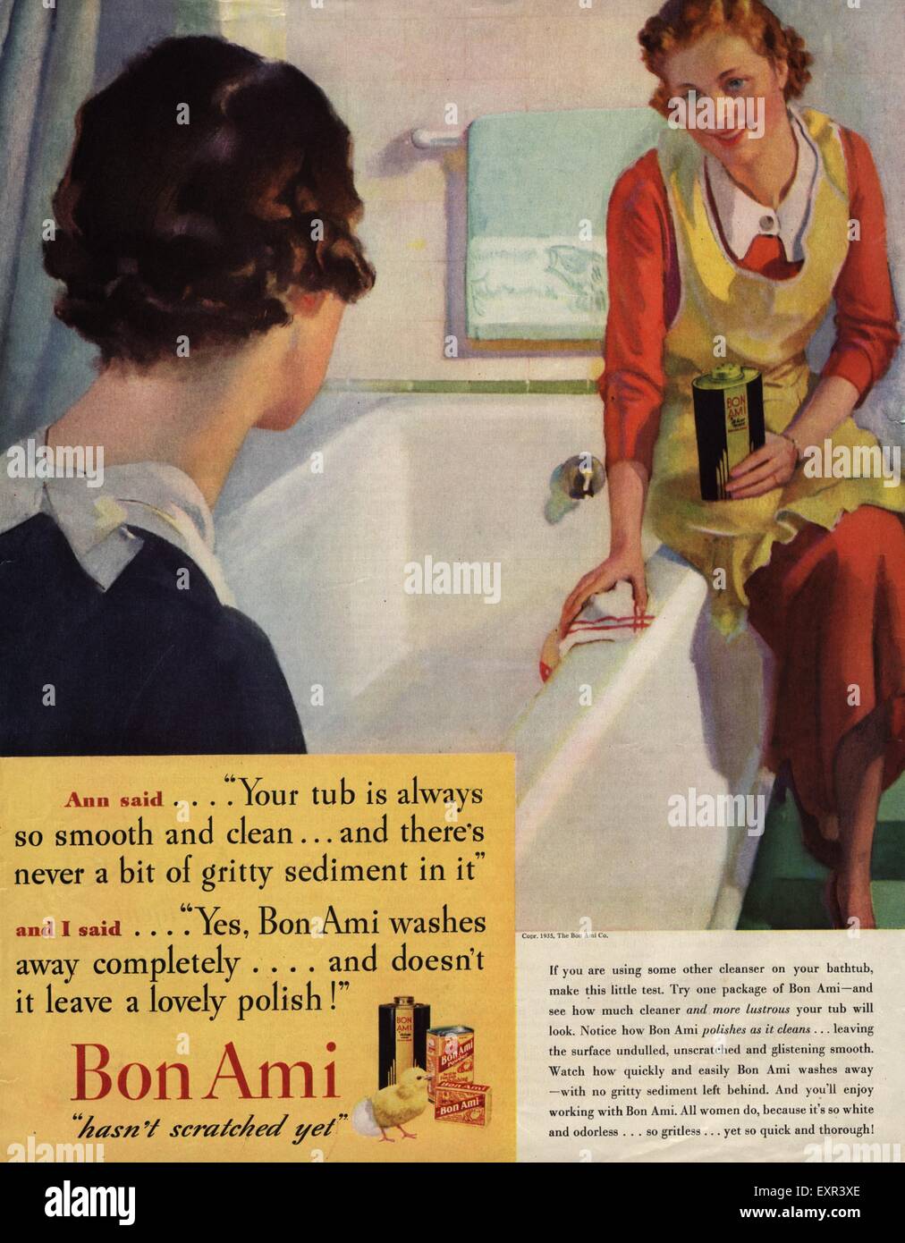 1930s USA Bon Ami Magazine Advert Stock Photo - Alamy