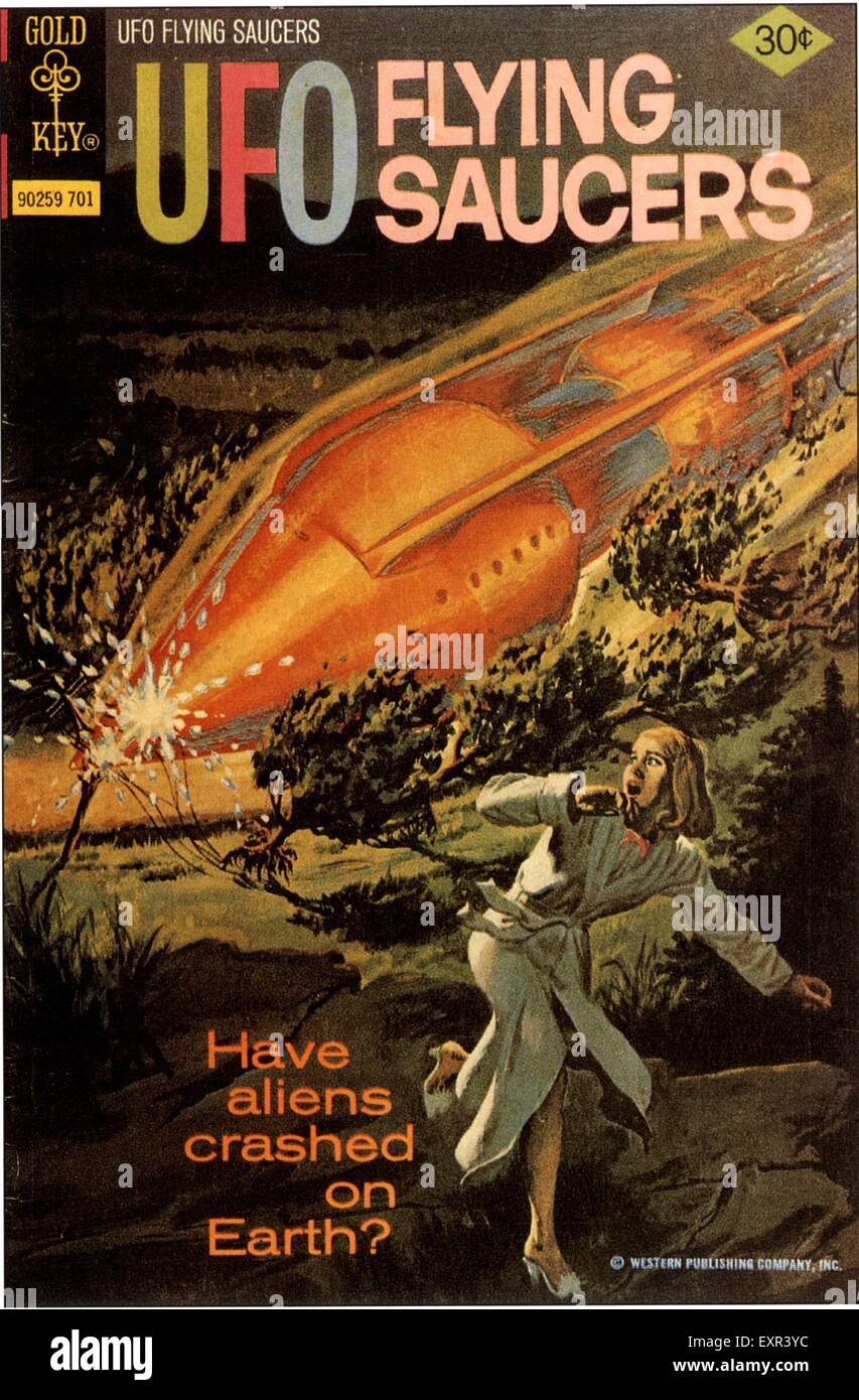 1960s USA UFO Comic/ Annual Cover Stock Photo - Alamy