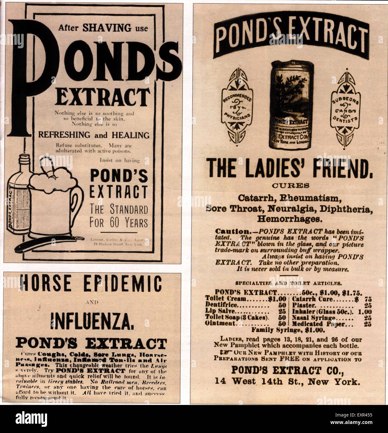 1900s UK Pond's Magazine Advert Stock Photo - Alamy