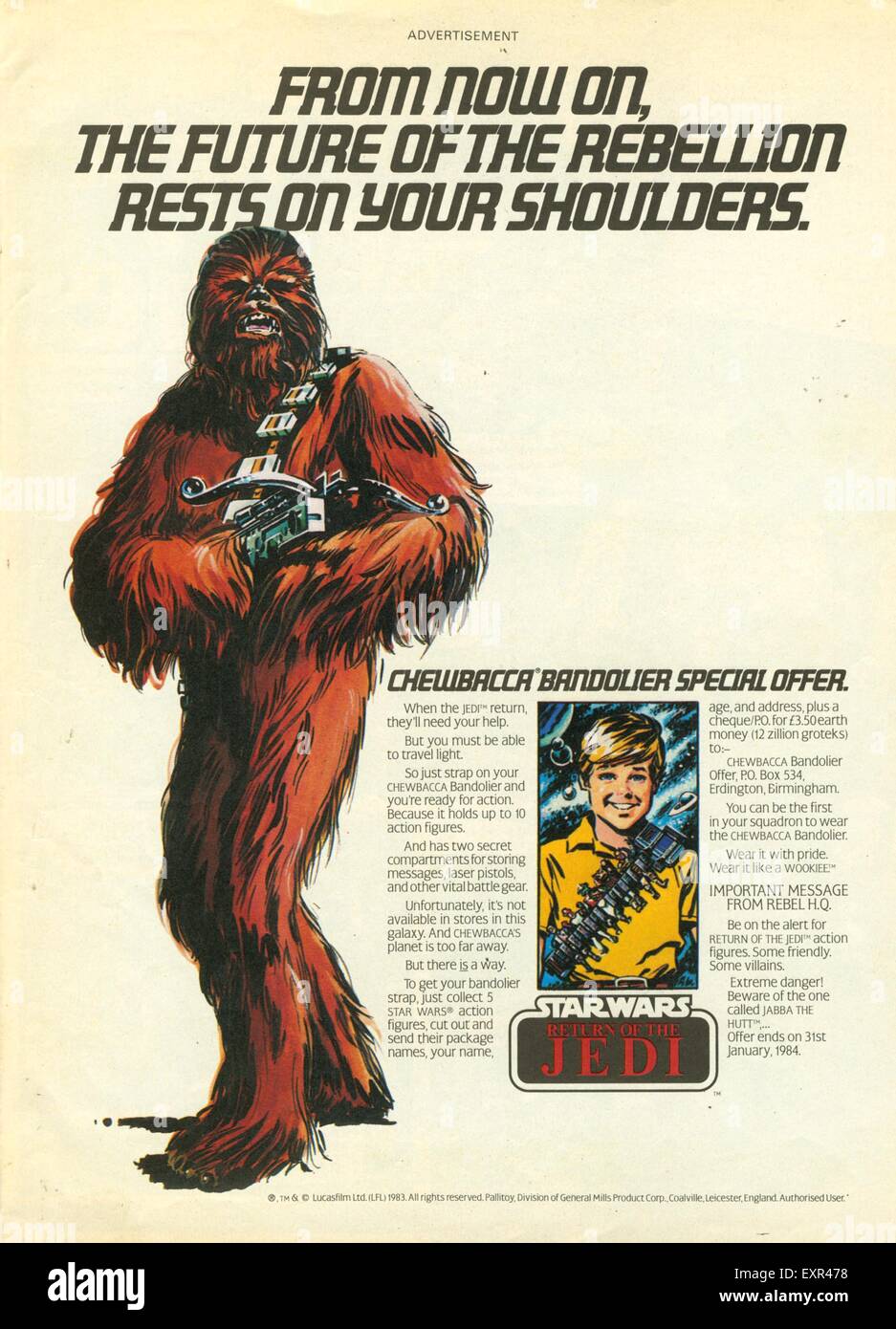 1980s UK Star Wars Magazine Advert Stock Photo - Alamy