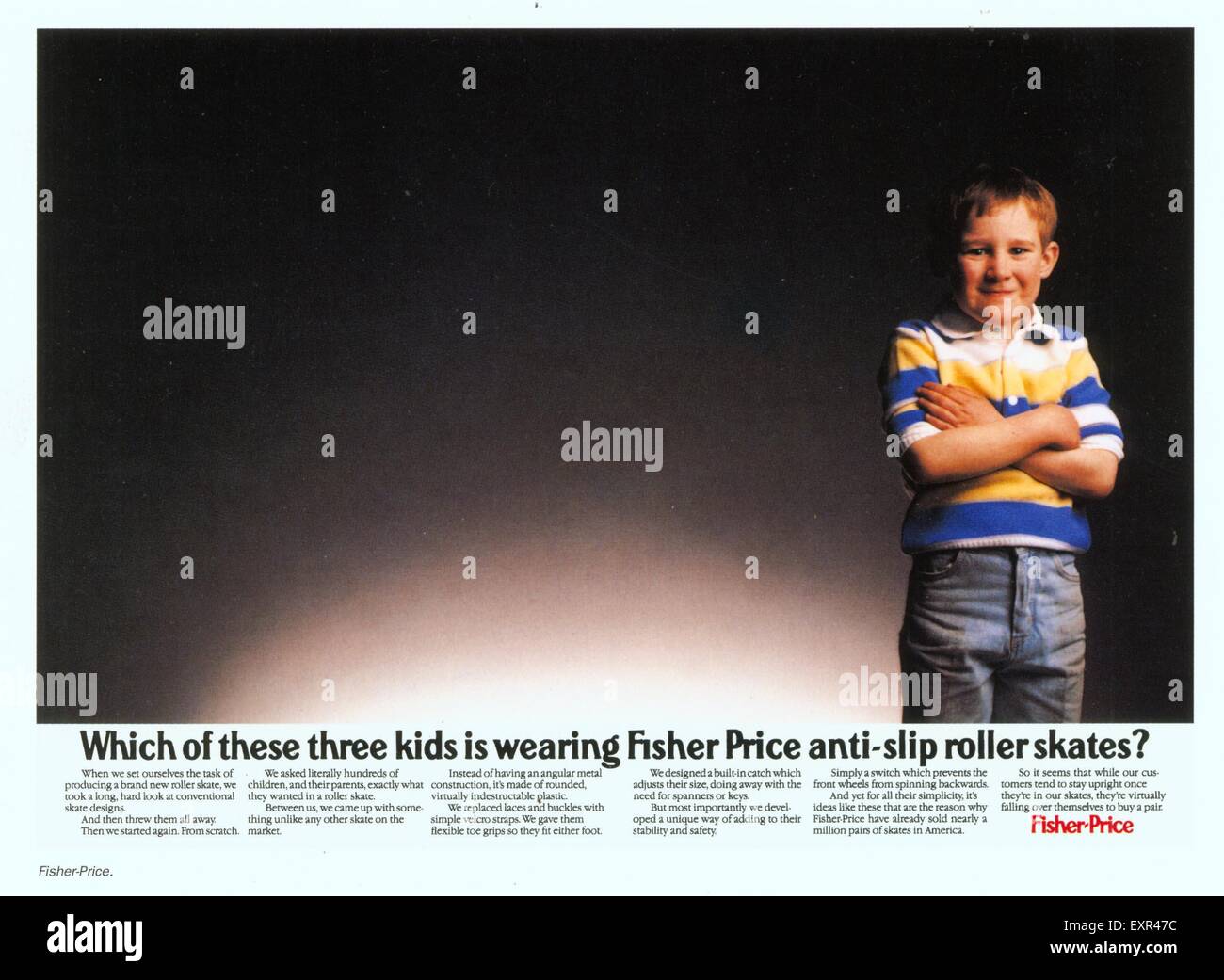 1990s UK Fisher-Price Magazine Advert Stock Photo - Alamy