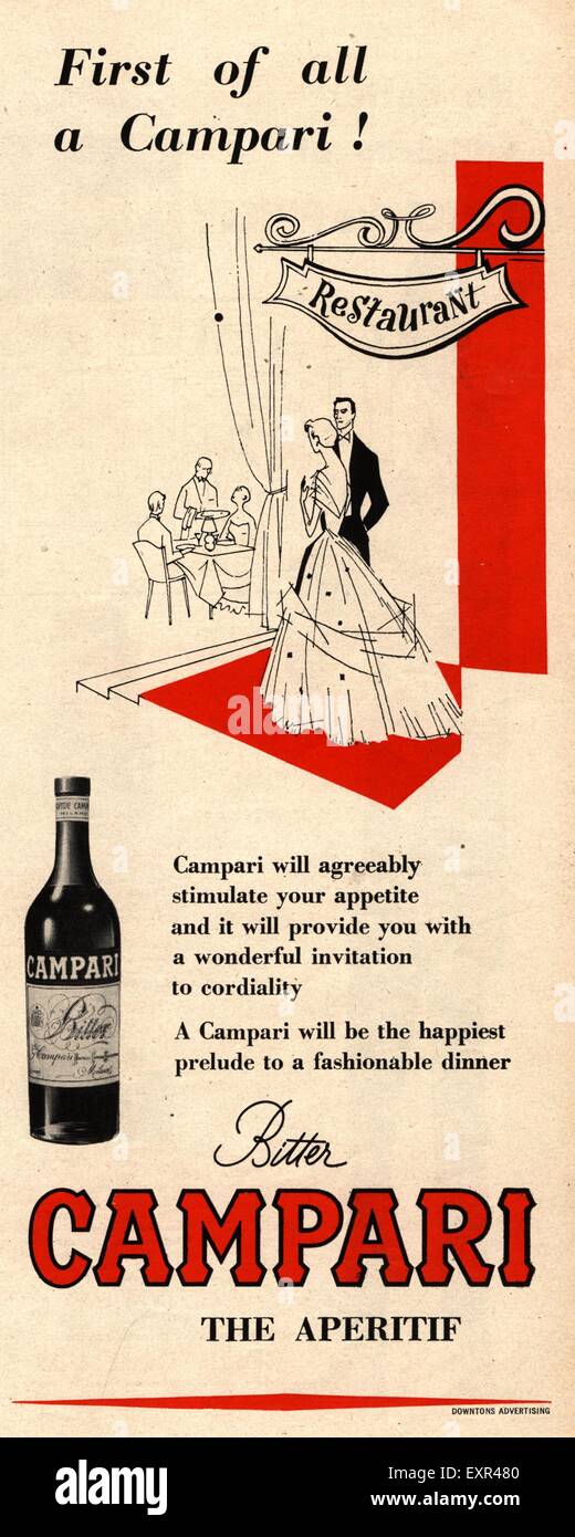 Campari advert campari hi-res stock photography and images - Alamy
