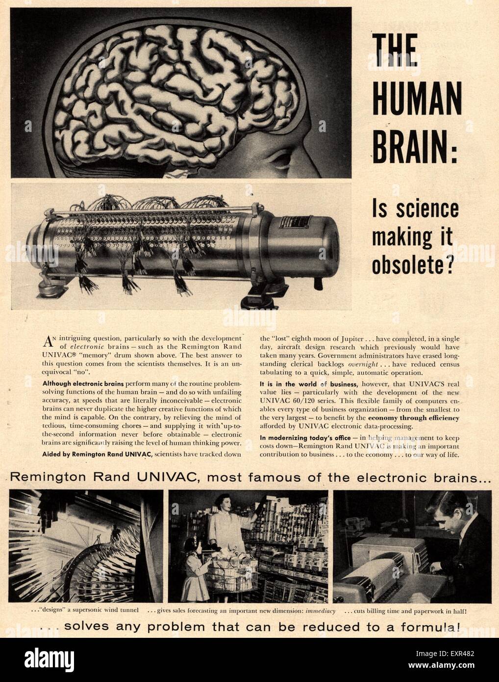 1950s technology advert hi-res stock photography and images - Alamy