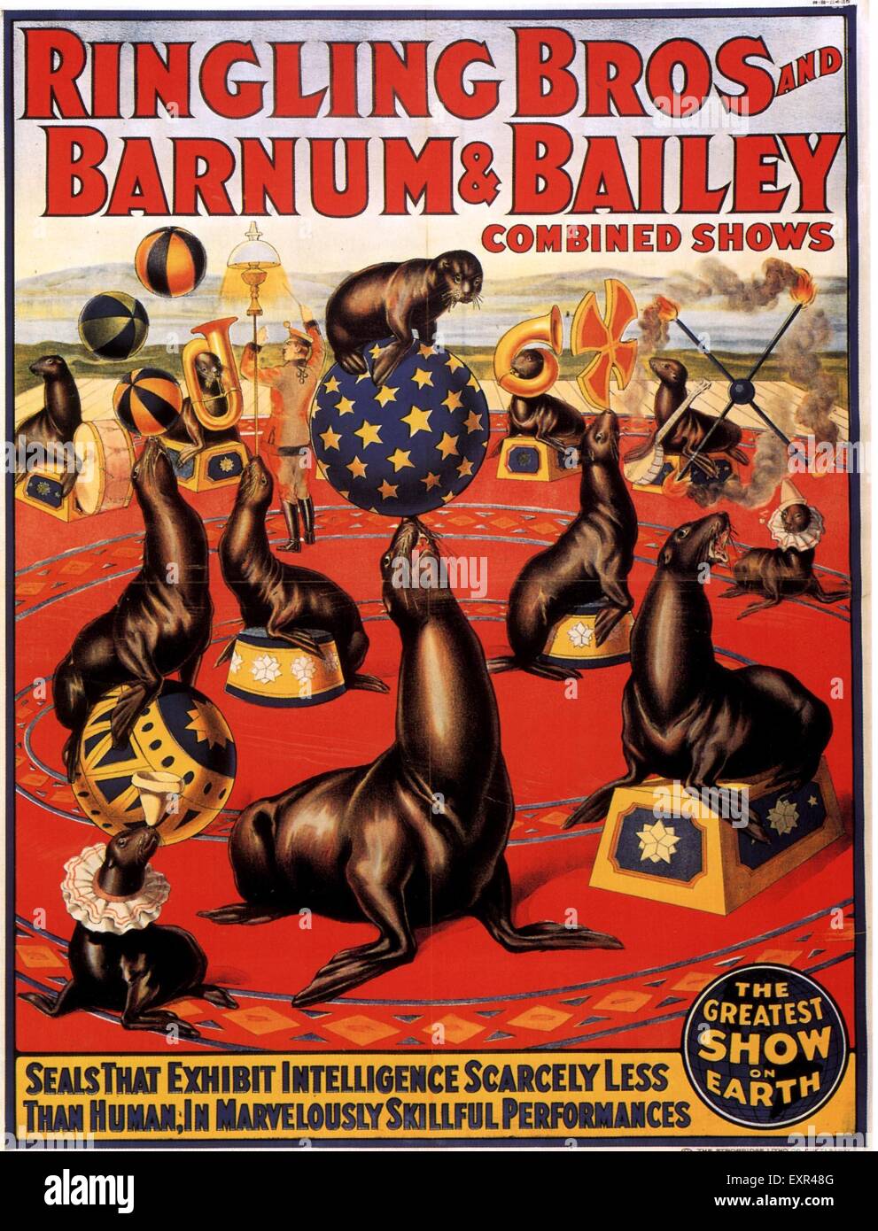 1900s USA Ringling Bros and Barnum & Bailey Poster Stock Photo - Alamy