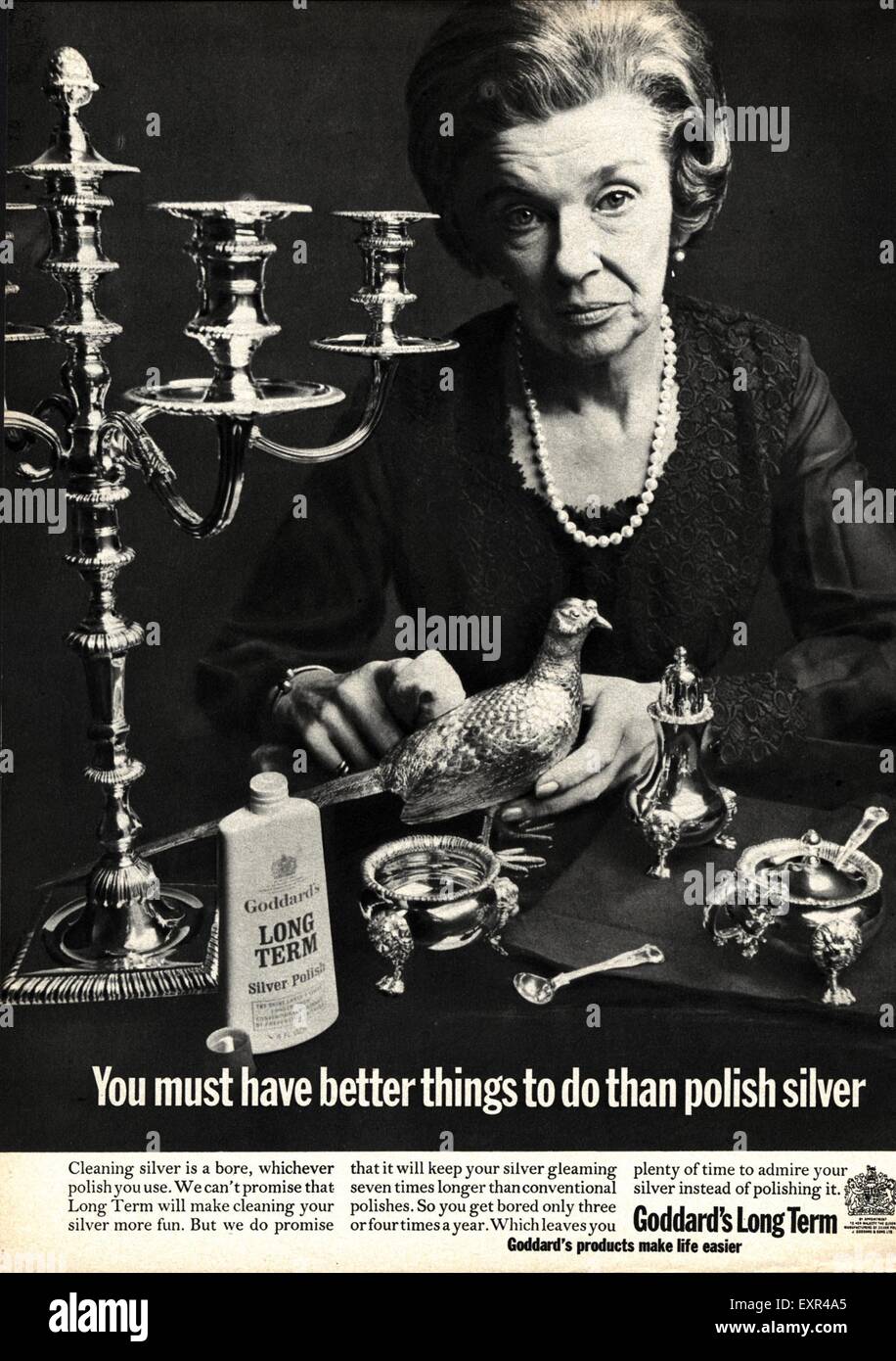 1970s UK Goddard's Magazine Advert Stock Photo - Alamy