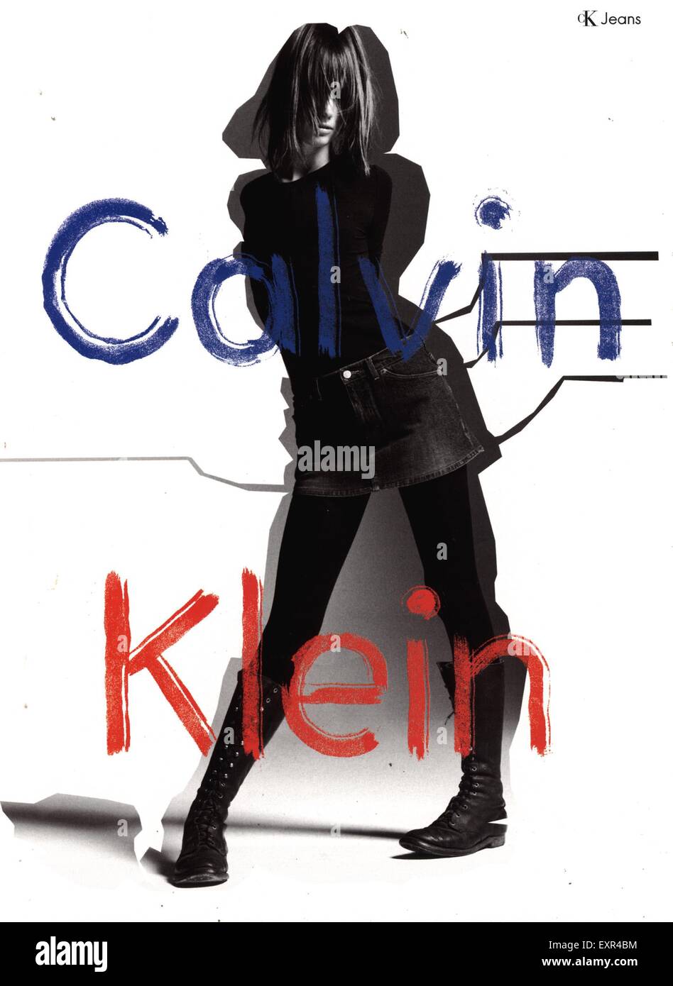 2000s UK Calvin Klein Magazine Advert Stock Photo - Alamy