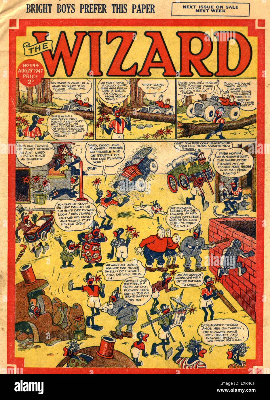 1940s UK The Wizard Comic/ Annual Cover Stock Photo - Alamy