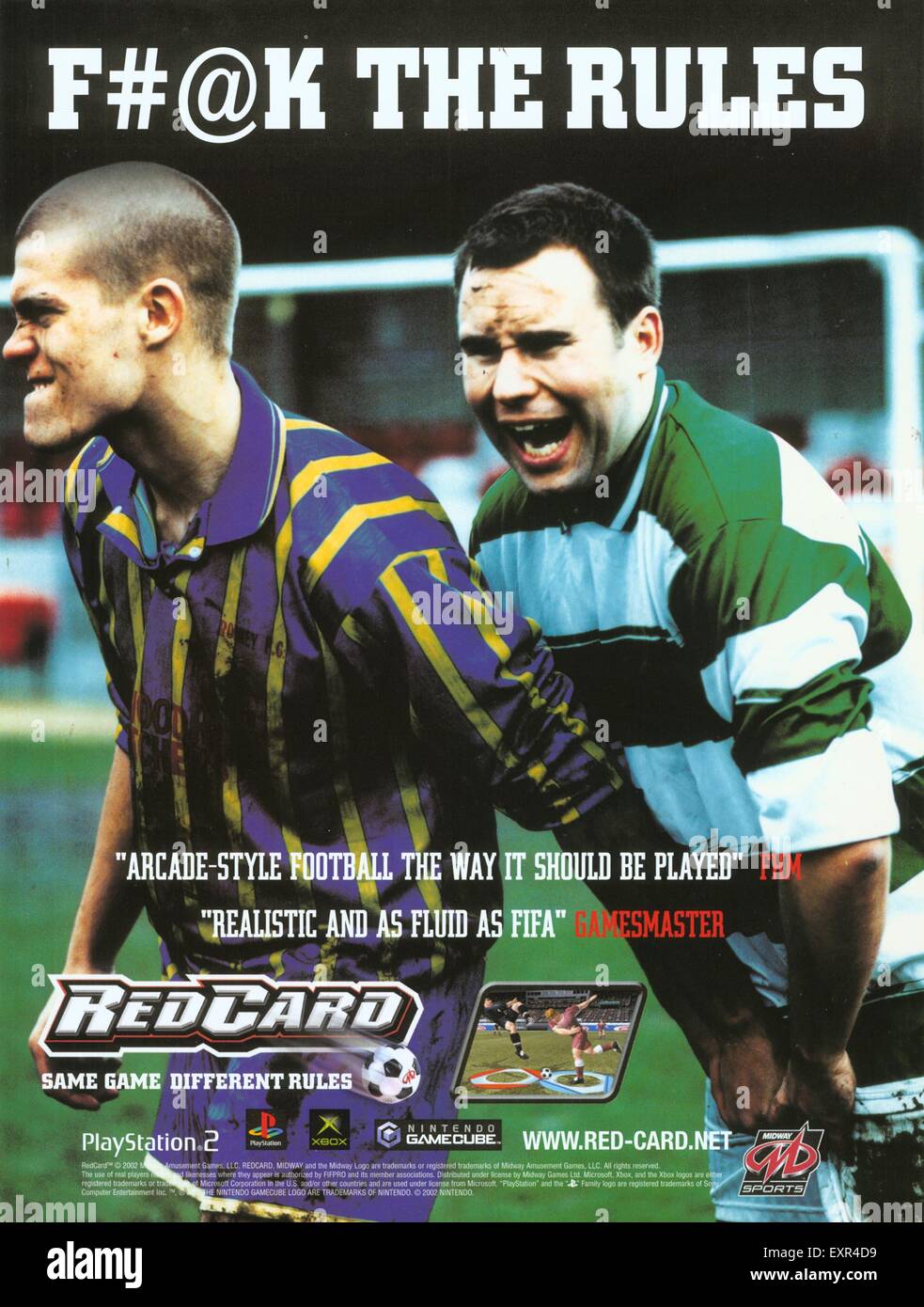 2000s UK Red Card Magazine Advert Stock Photo - Alamy