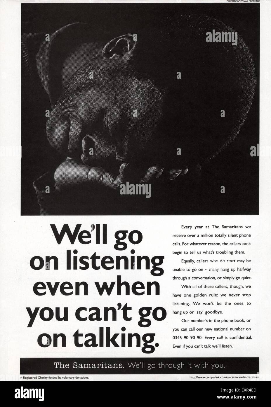 Samaritans advert hi-res stock photography and images - Alamy