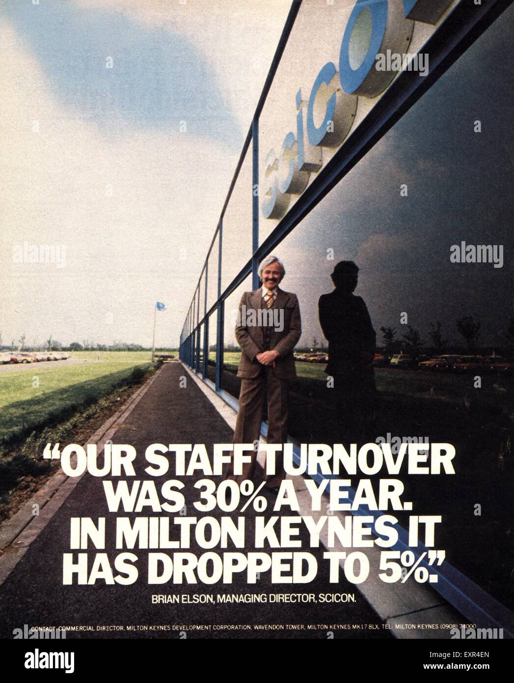 1970s UK Milton Keynes Magazine Advert Stock Photo - Alamy
