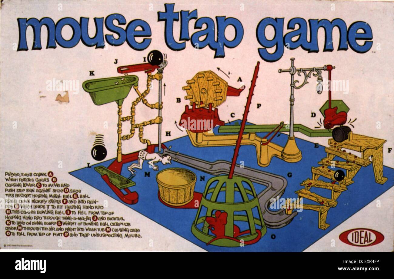 1970s UK Mouse Trap Game Magazine Advert Stock Photo - Alamy