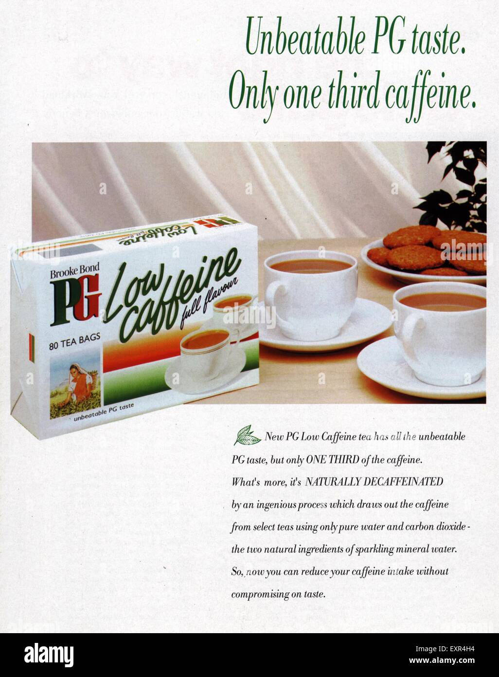1990s UK PG Tips Magazine Advert Stock Photo - Alamy