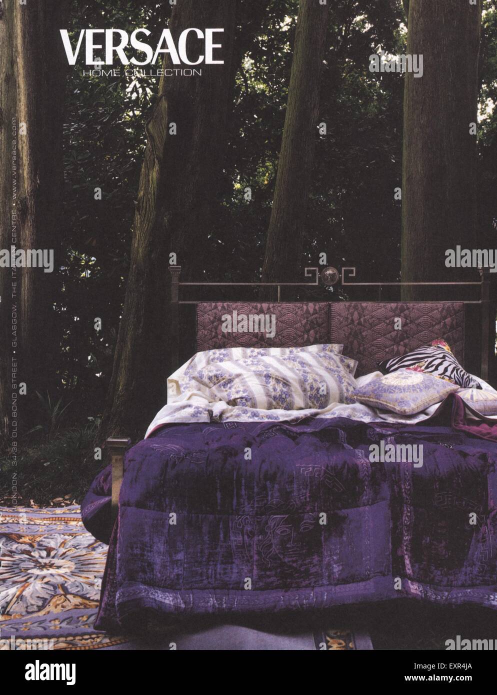 2000s UK Versace Magazine Advert Stock Photo - Alamy