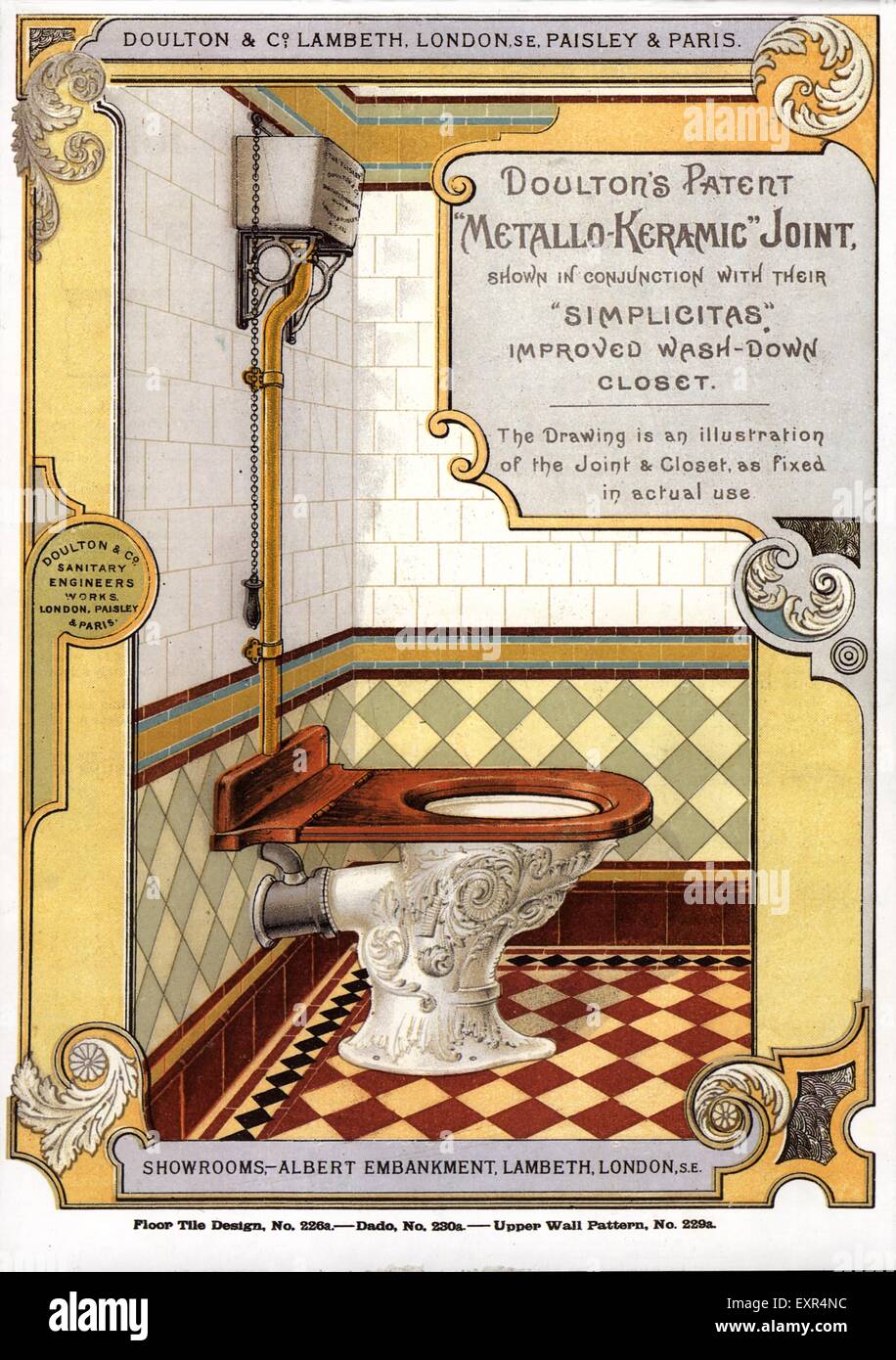 1900s UK Matallo-Keramic Joint Magazine Advert Stock Photo - Alamy