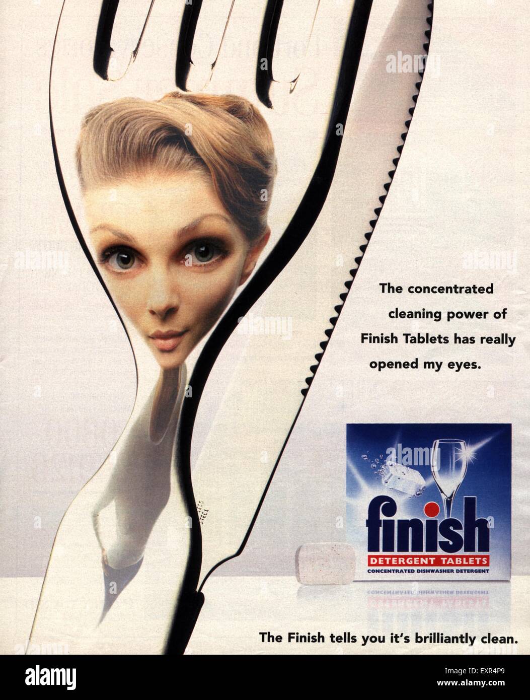 1990s UK Finish Magazine Advert Stock Photo - Alamy