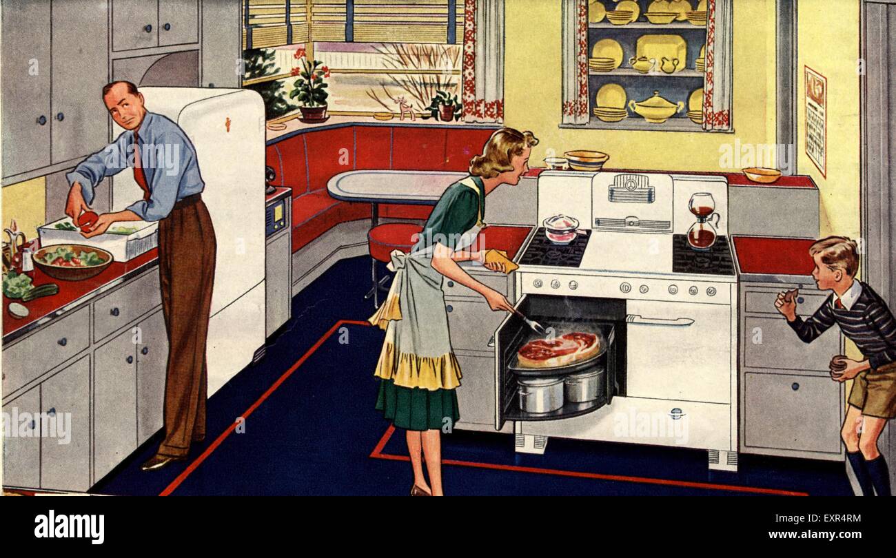 1940s cooking hi-res stock photography and images - Alamy